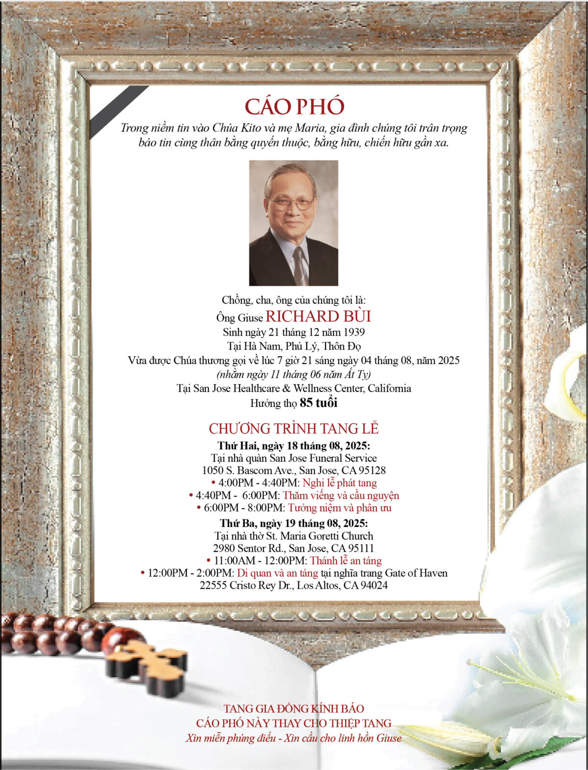 Ông Giuse Richard Bùi - TRE Magazine